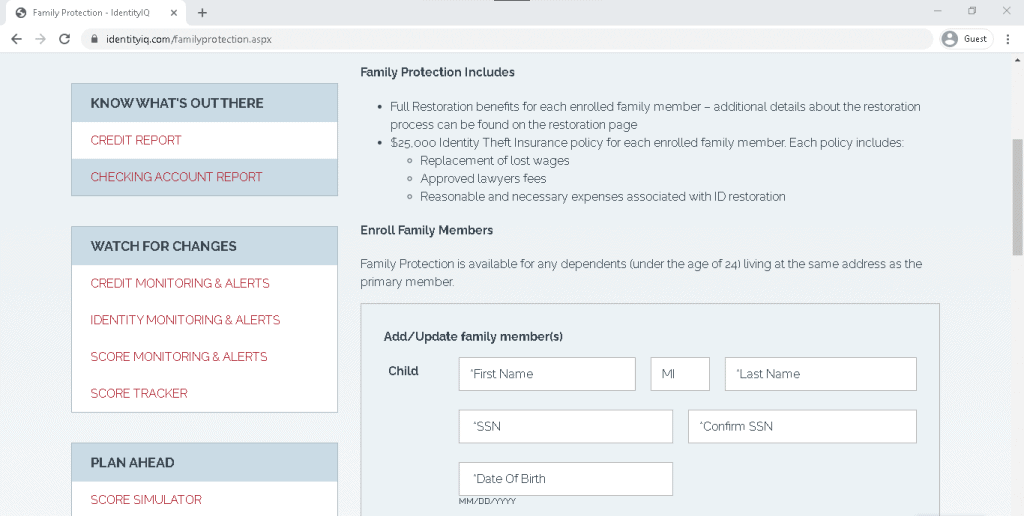 IdentityIQ Identity Theft Protection Service Plan Cost & Pricing ...