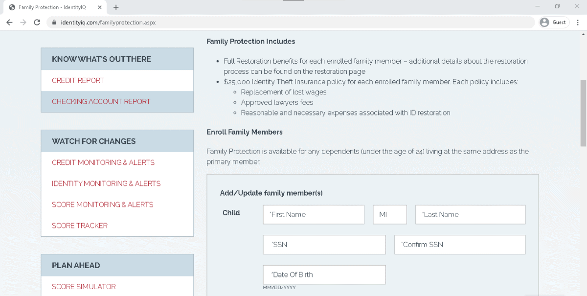 IdentityIQ Identity Theft Protection Service Plan Cost & Pricing ...