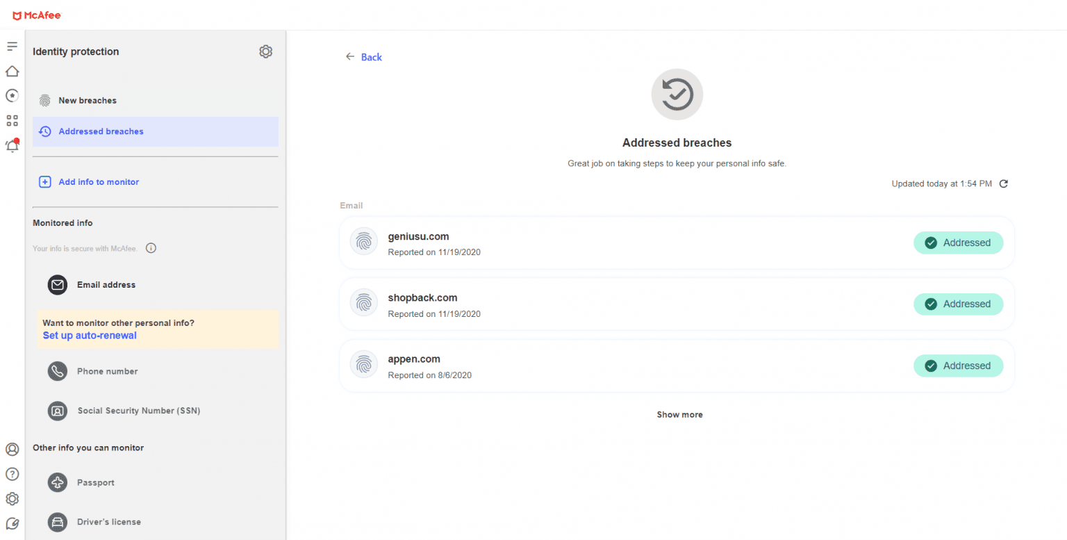 McAfee Identity Theft Protection Review 2026 | Security.org